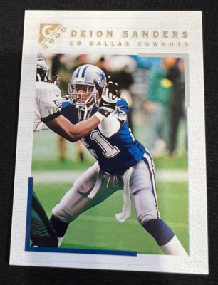 DEION SANDERS Dallas Cowboys 2000 Topps Gallery #102 NFL HOF Legend | eBay
