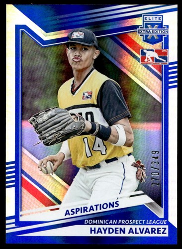 2022 Panini Elite Extra Edition - Hayden Alvarez #171 Aspirations Blue ...