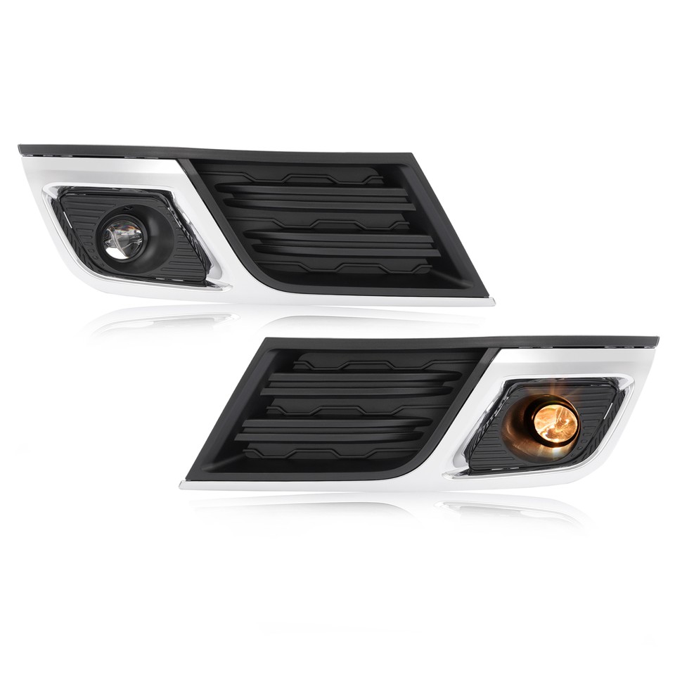 KUAFU Fog Lights W/ Bezels Trim For Chevrolet Traverse 2013-2017 ...