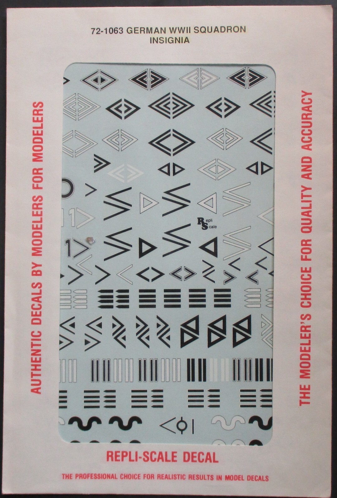 Repli Scale Decal 1/72nd Scale German WWII Squadron Insignia Decal ...