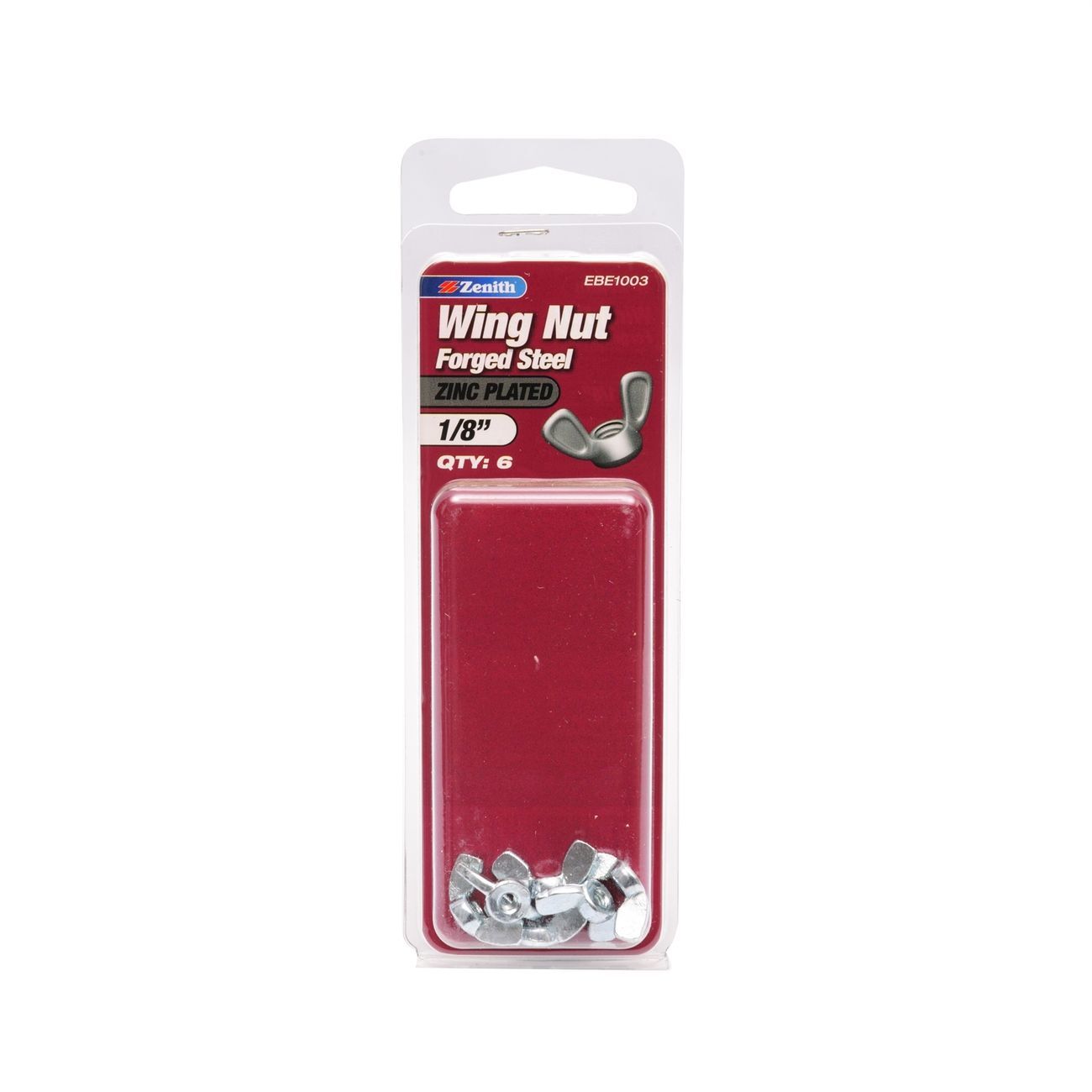 2x Zenith WING NUT Forged Steel Whitworth Bolt ZINC PLATED 1/8" - 6pcs ...