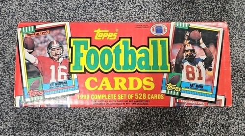 1990 Topps Football Complete Set of 528 Cards Factory Sealed Box | eBay
