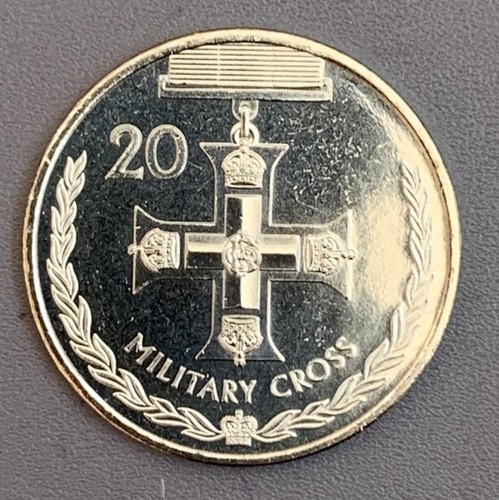 2017 Australia UNC 20C Legends of the Anzac "Military Cross" In 2x2 ...