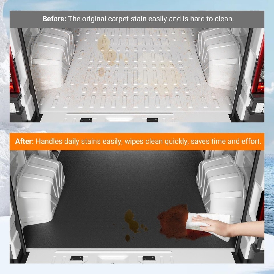 For 2014-2025 Dodge Ram ProMaster Cargo Mat Trunk Mat Long Series Cargo ...