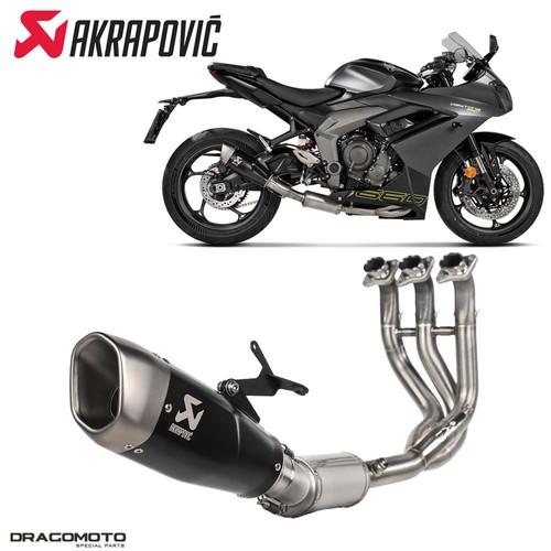 Full exhaust TRIUMPH TRIDENT 660 ABS 2021-2025 AKRAPOVIC RC S-T6R2 ...