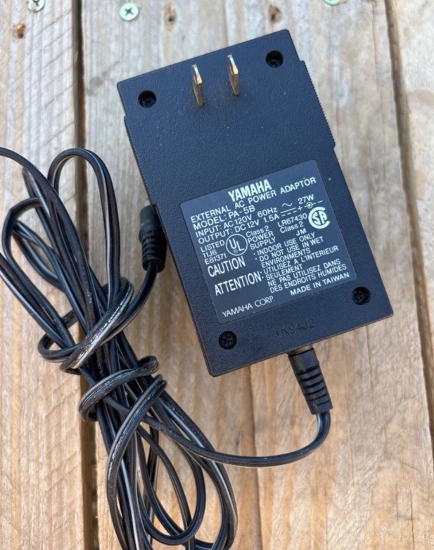 OEM Yamaha PA-5D AC Power Supply Adapter Cord 12V 1.5A Adaptor Class 2 ...