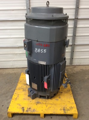 GE 125 HP Vertical Motor, 1780 RPM, 460 V, 3 P, 143 Amp, 5K54445T661A ...
