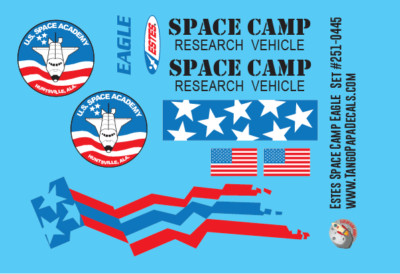 Estes Space Camp Eagle Rocket Decals | eBay