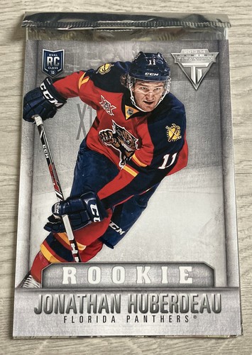 2013-14 Panini Titanium RARE SP Jonathan Huberdeau Jumbo Box Topper ...