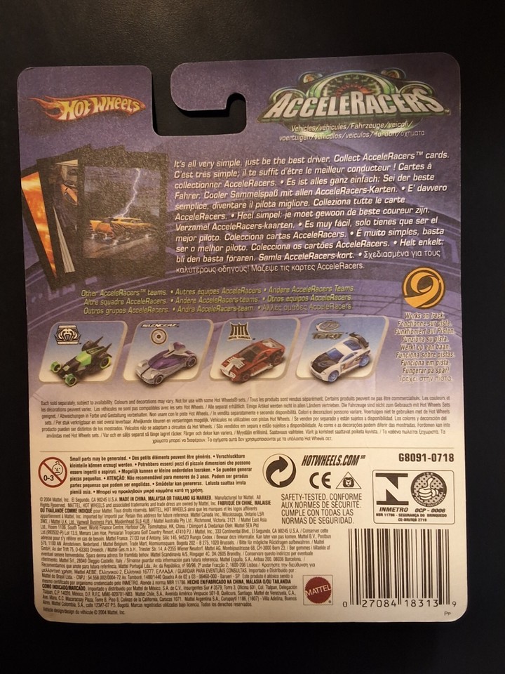 Hot Wheels Acceleracers Sealed Teku 4/9 Chicane Factory Creased Card ...