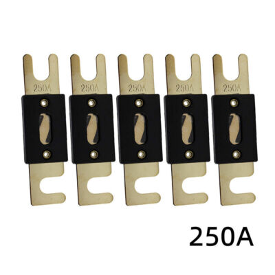 5PCS ANL Fuse 250A Amp 32V Gold Plated Fuses For Auto Marine Stereo ...