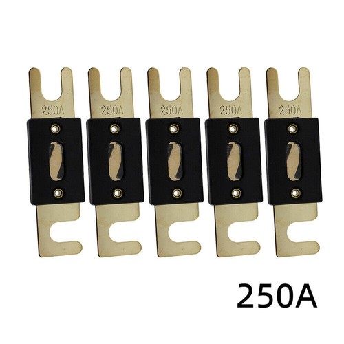 5PCS ANL Fuse 250A Amp 32V Gold Plated Fuses For Auto Marine Stereo ...