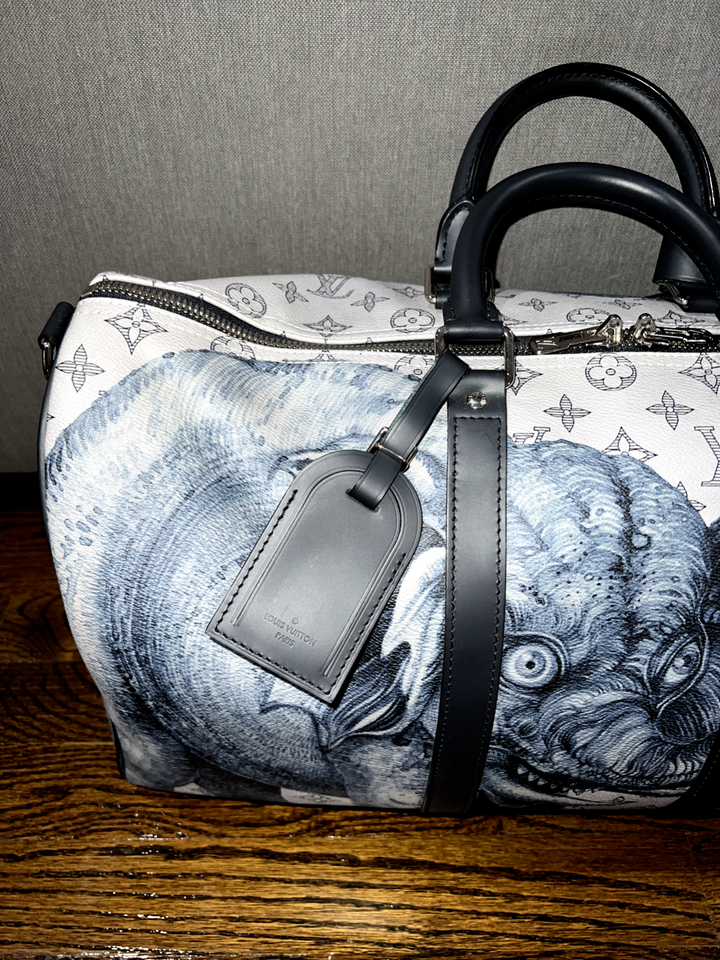 Louis Vuitton Keepall Bandouliere 45 Chapman Brother Elephant Weekend ...