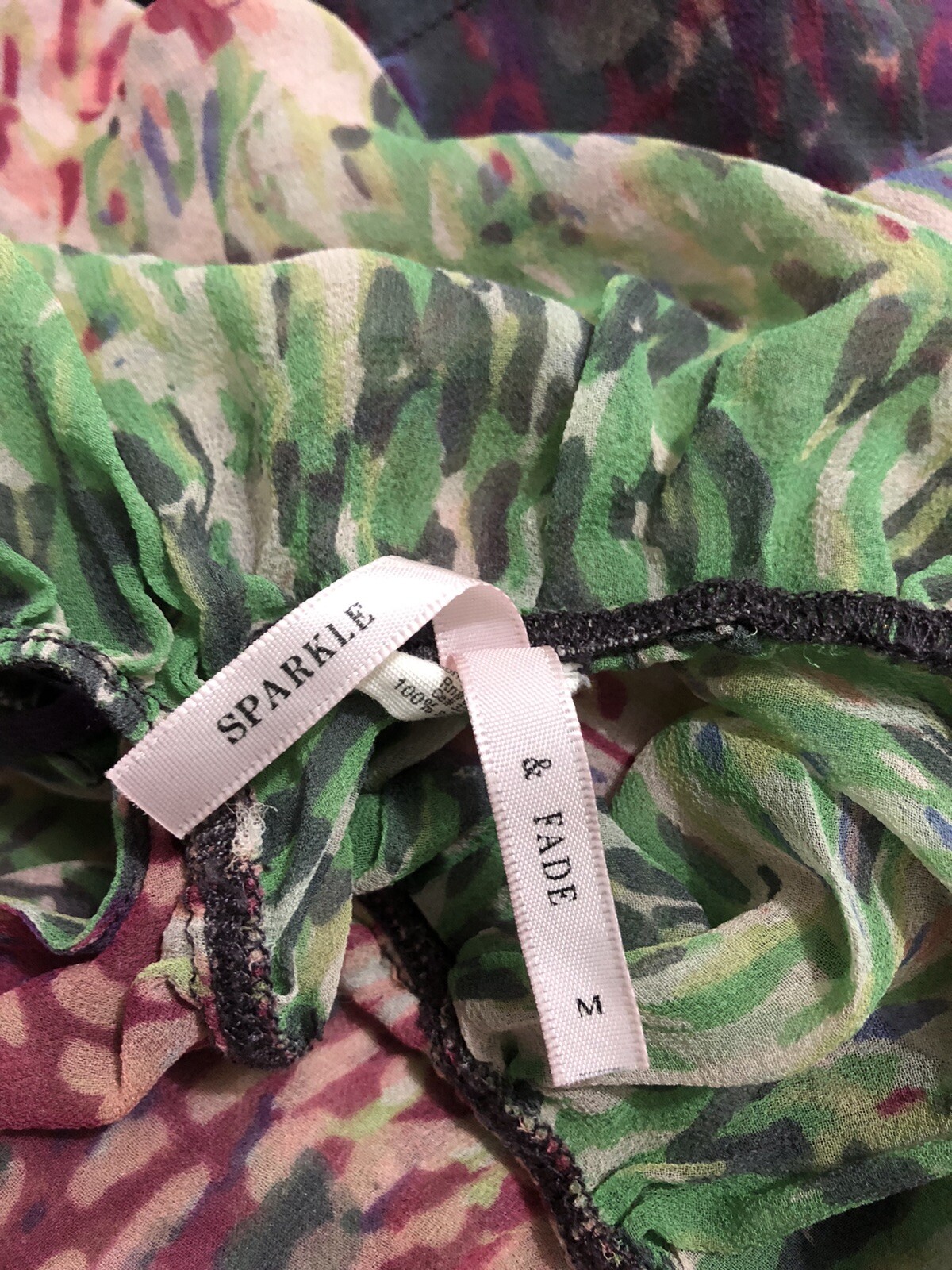 SPARKLE & FADE Vintage Silk Sheer Slip Dress. Size S-… - Gem