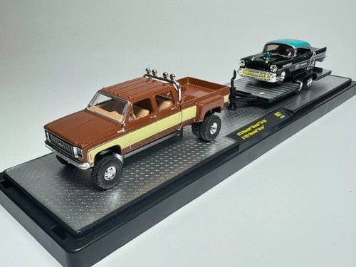 M2 Machines 1/64 Hauler 73 Chevy Cheyenne Super 30 & 57 Bel Air R67 ...