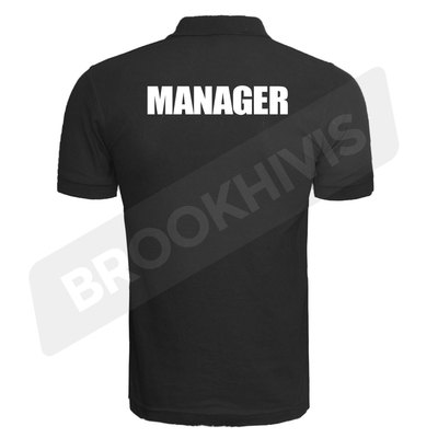 MANAGER POLO SHIRT PIQUET TOP BUSINESS CORPORATE OFFICE INDUSTRY TRADE ...