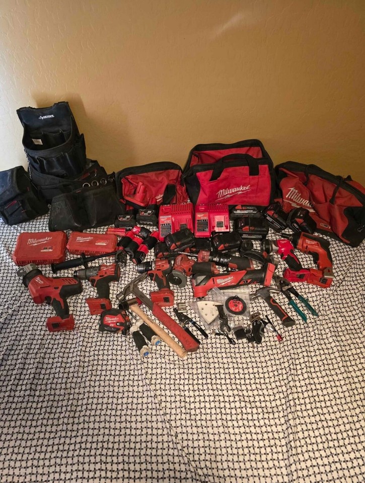 Milwaukee Tool Set. Everything In Image Is Included. Shipping May Vary ...