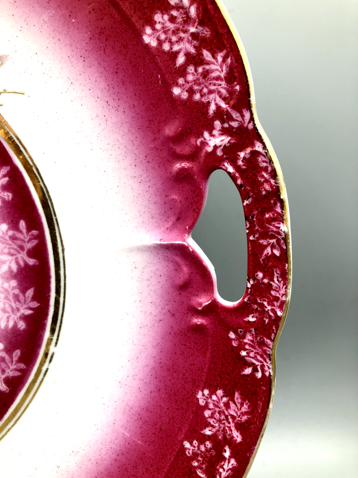 Antique Three Crowns 1909-1916 10 1/2" Porcelain Plate Germany | eBay