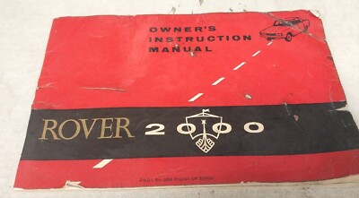 1960s ROVER 2000 Owners Manual | eBay Australia