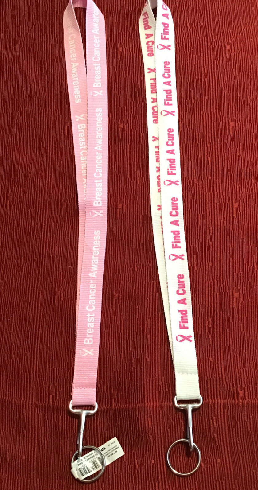Lot Of 2 Breast Cancer Awareness Lanyard NWOT | eBay