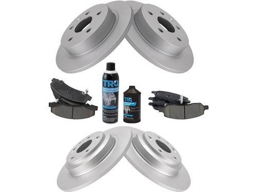 TRQ 64HG19W Front and Rear Brake Pad and Rotor Kit Fits 2006-2011 ...