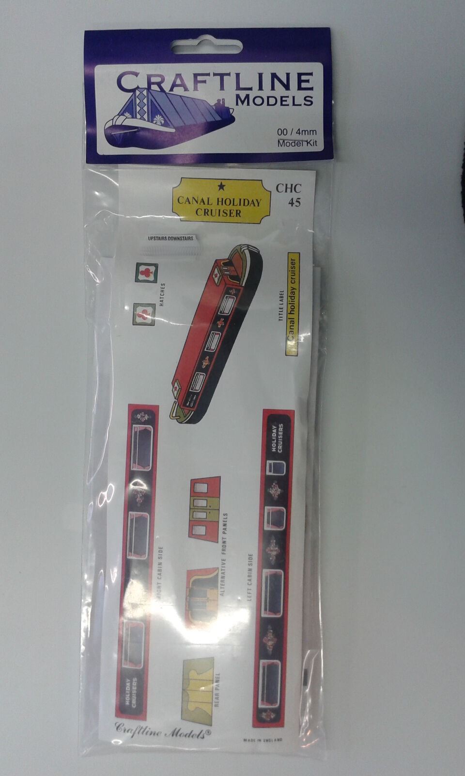 OO balsa kit Canal Holiday Cruiser Narrow Boat Craftline CHC45R | eBay UK