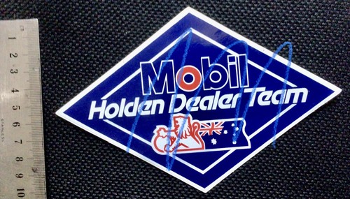 RARE Origanal Peter Brock Mobil sticker unused | eBay Australia