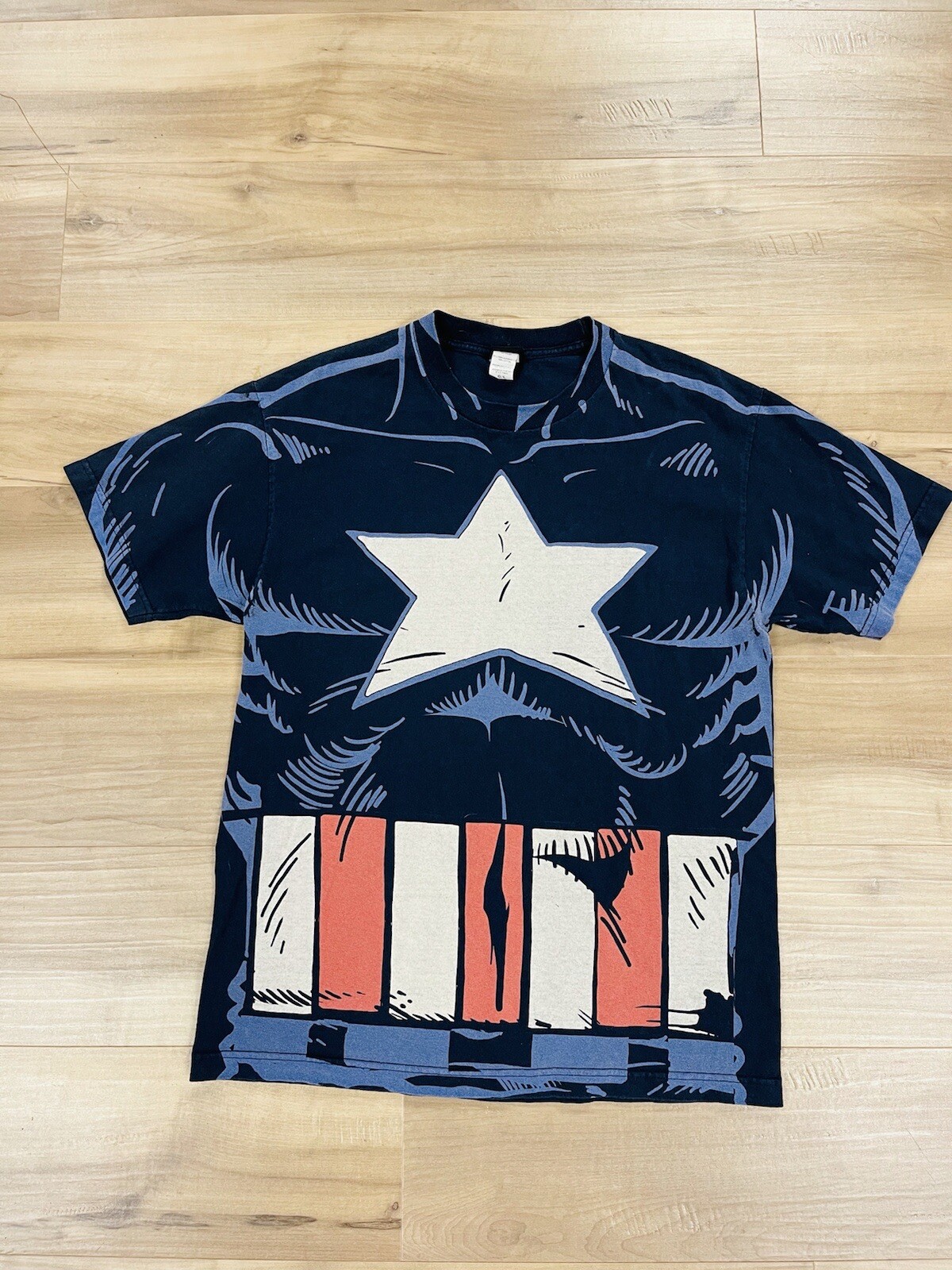 Captain America Marvel / Mad Engine Front AOP T-Shi… - Gem