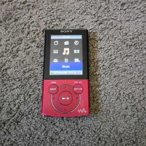 Sony Walkman NWZ-E344 Red Digital Media MP3 Player | eBay
