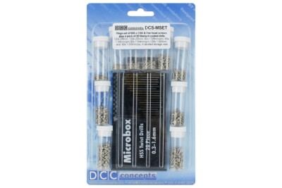 DCC Concepts DCS-MSET Mega Screw Set 16x 60 Vials With 20 Drill Bit Set ...