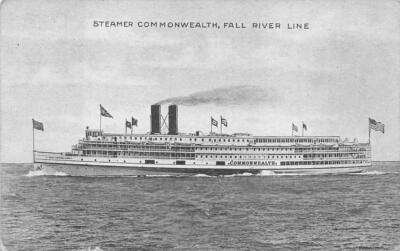 STEAMER COMMONWEALTH FALL RIVER LINE SHIP POSTCARD (c. 1910) | eBay