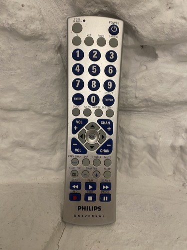 TestedOriginal Philips CL034 Remote Control TV VCR SAT CAB DVD Player ...