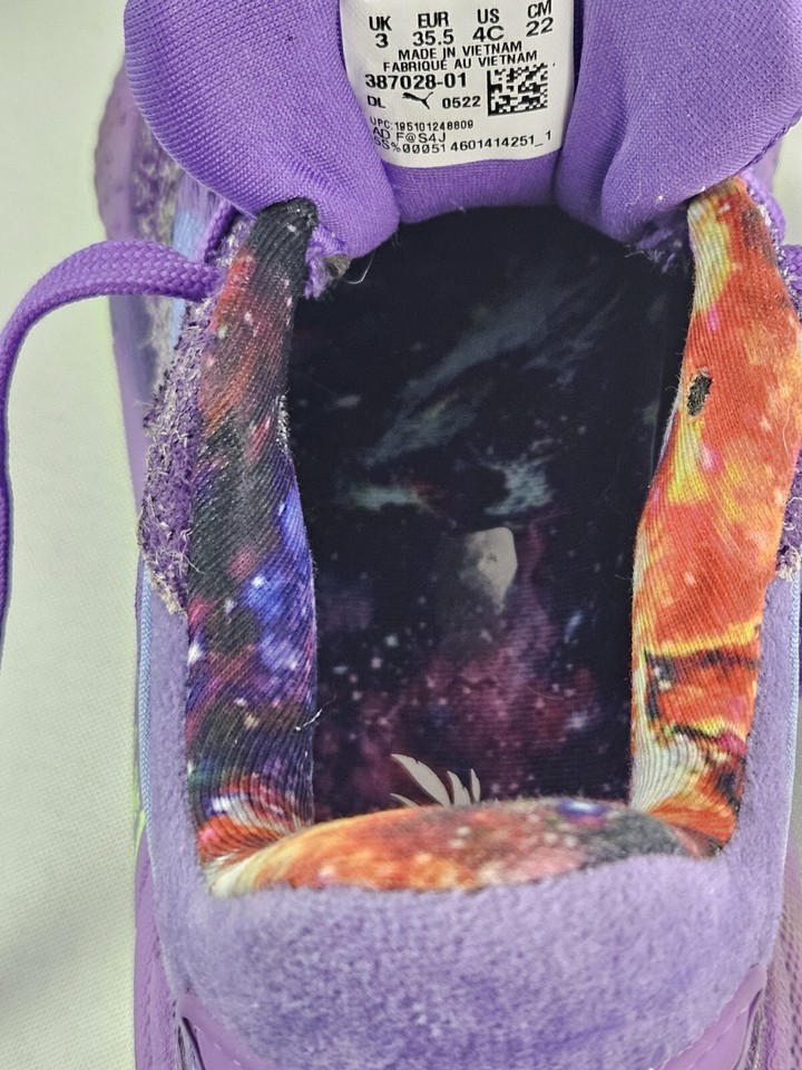 Puma Boys Rare Lamelo Ball RS-X Galaxy Purple Basketball Shoes Size 4C ...