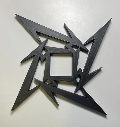 Metallica Logo Ninja Star Figure 3D Printed Handmade | eBay UK