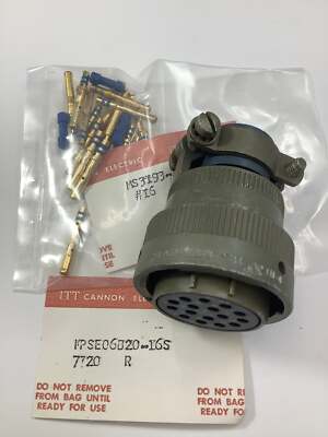 KPSE06B20-16S- CANNON - Circular MIL Spec Connector KPSE 16C 16#16 PIN ...