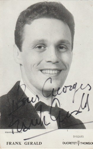 Cpa / Frank Gérald (dédicacée) photo Cornet (1961) | eBay