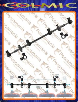 Keepnet Bar Barre frontale Colmic avec 4 connecteurs à dégagement ...