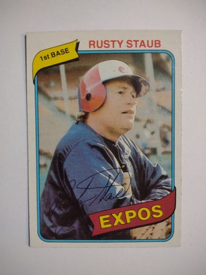 Rusty Staub #660 Topps 1980 Montreal Expos EX+ | eBay