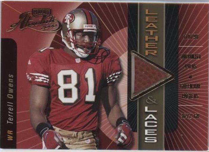2000 Playoff Absolute - Leather & Laces Terrell Owens #TO81-A Ball /175 ...