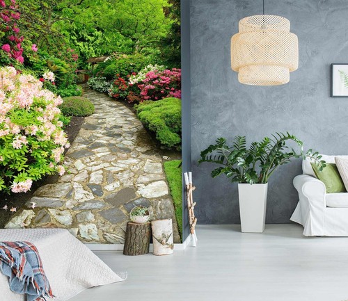 3D Tree Path ZHUA1893 Wallpaper Wall Murals Removable Self-adhesive Ann ...