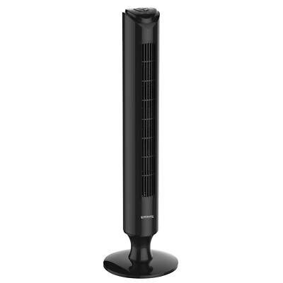 New Euromatic Black™ 91cm Tower Fan Remote Control Timer Oscillating 3 ...