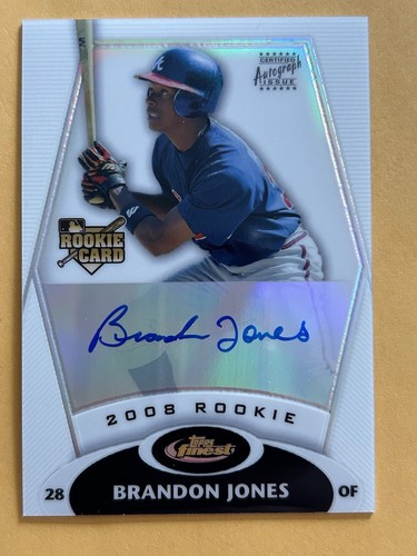 Brandon Jones 2008 Topps Finest Autograph Rookie Refractor #’d 273/499 ...
