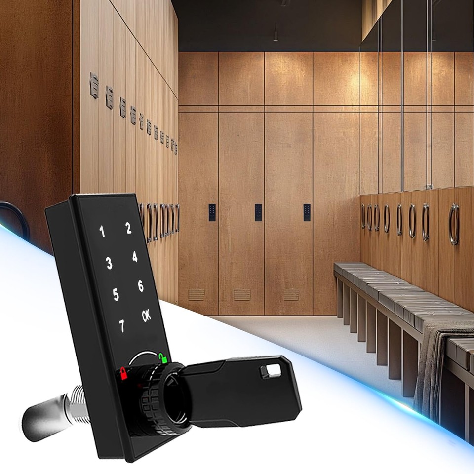 Digital Keypad Cabinet Lock Kit Keyless Entry with Handle Key Access ...