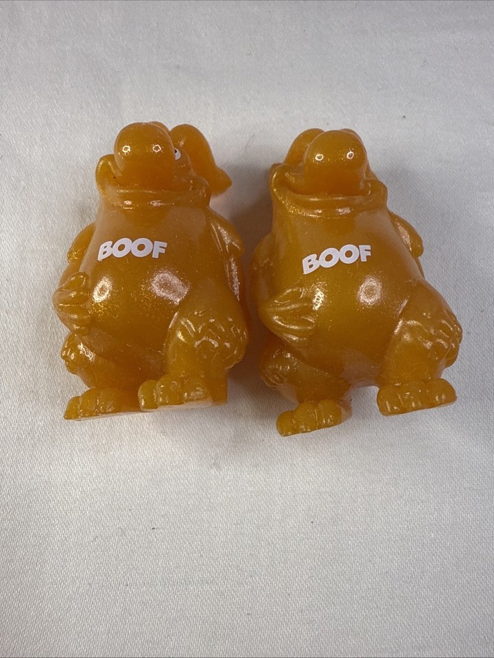 2 YOWIE WORLD Monster Orange Boof Figures Set Plastic Toys 2 Inches | eBay