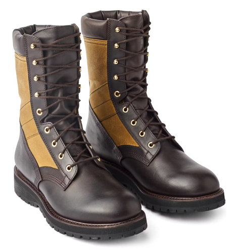 Filson Rangelands Boots 20196331 Brown Leather Tin Cloth Oil Dark Tan ...