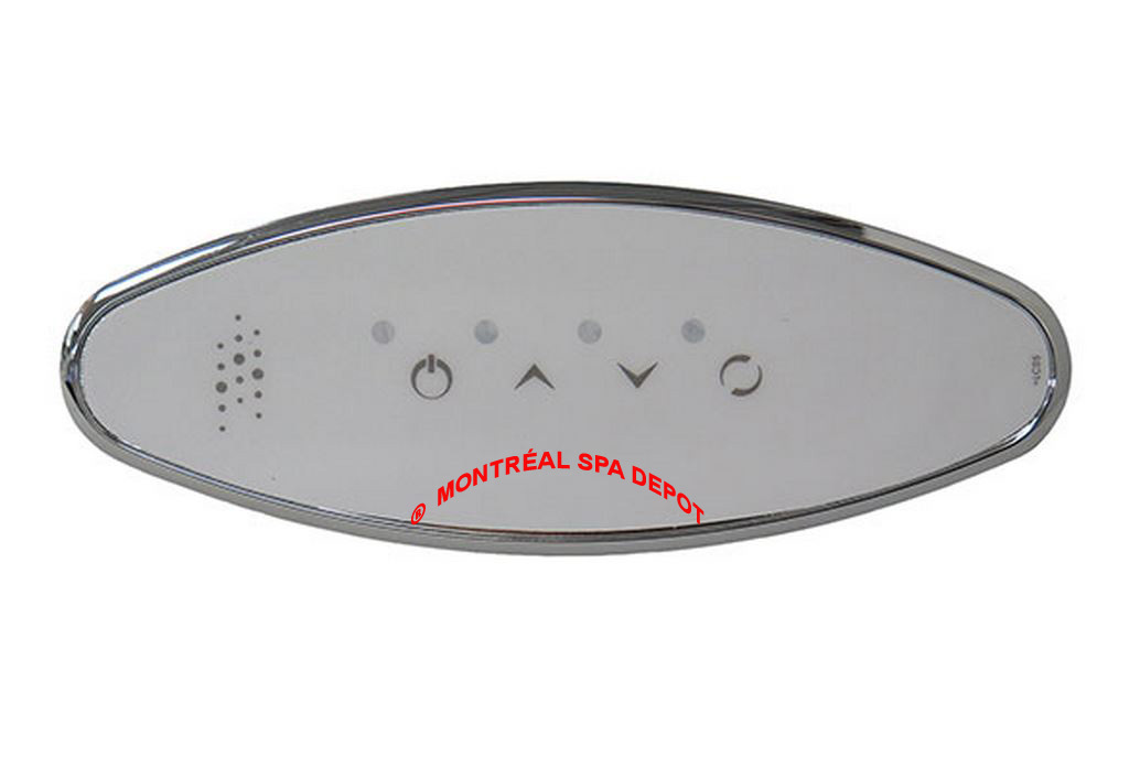 CG Air systemes Classic chrome LED KEYPAD OVAL-L 4-button for blowers ...