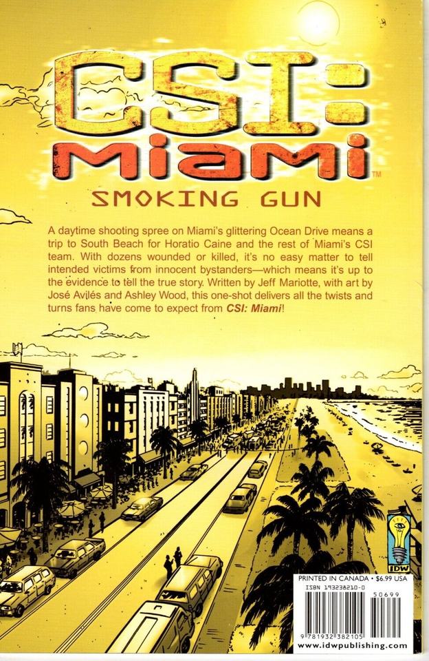 CSI Miami : Smoking Gun 2003 IDW TPB Graphic Novel Looks Unread | eBay