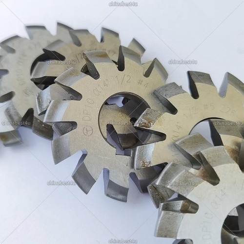 8pcs/Set DP10 14-1/2 Degree Involute Gear Cutter from1# to 8# Gear ...