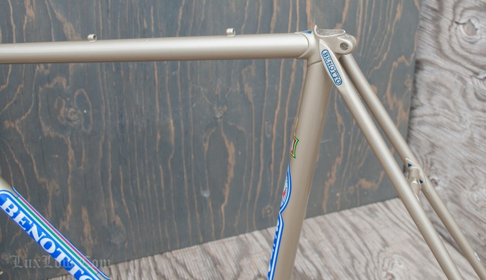 NOS Vintage Benotto 2500 57cm RoadBike FRAME & FORK Columbus Bicycle ...