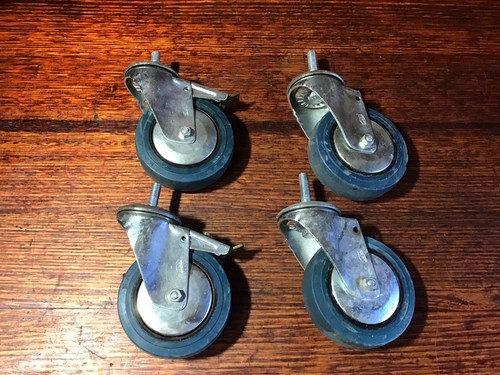 Castor Wheels x 4. 120mm Diameter | eBay